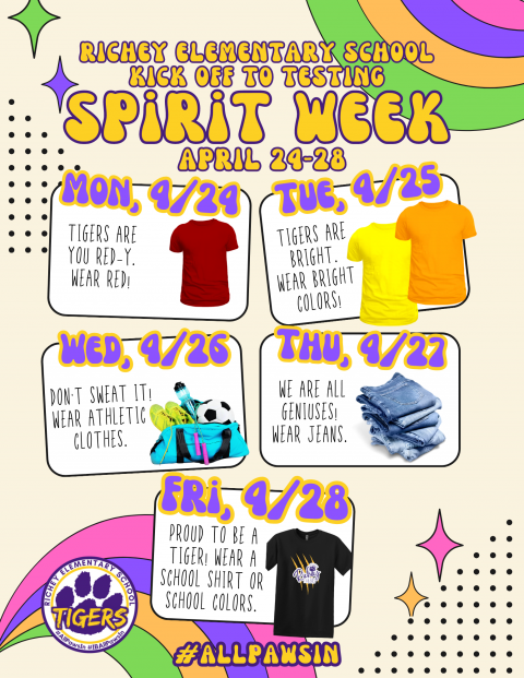 Kick Off To Testing Spirit Week 2023 | Richey Elementary Kick Off To Testing Spirit Week 2023 | Richey Elementary